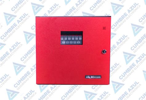 Mircom Fa 106r Panel De Incendio Convencional De 6 Zonas Cumbre Azul