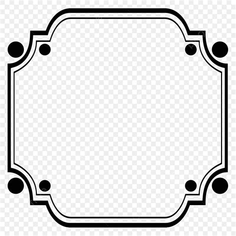 Borders Classic Clipart Png Images Classical Black Border Illustration