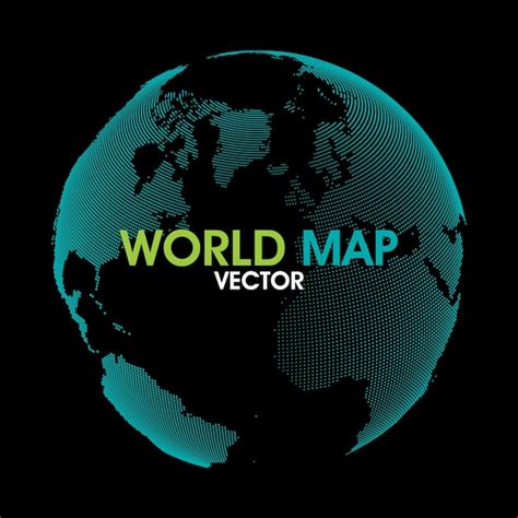 Premium Vector World Map Global Pattern Background