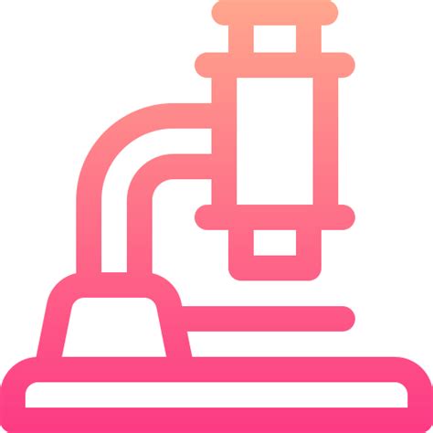 Microscope Basic Gradient Lineal Color Icon