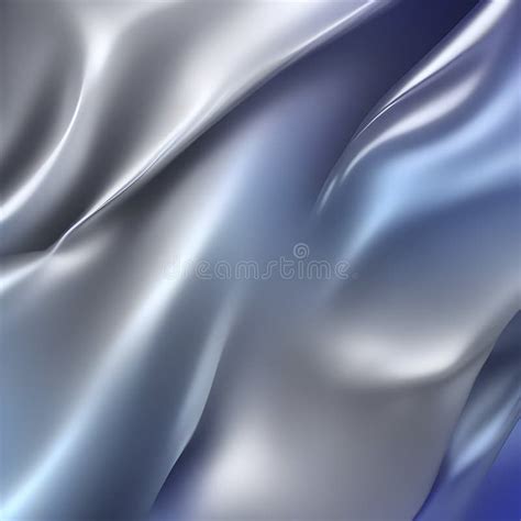 Blue And Silver Gradient With Smooth Color Transitions Ai Generated Stock Illustration