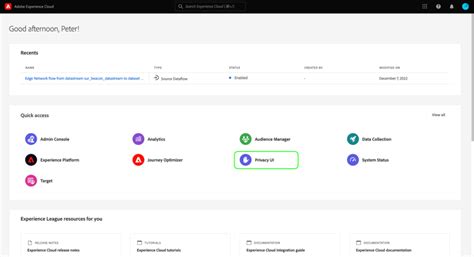 Privacy Service Ui 개요 Adobe Experience Platform