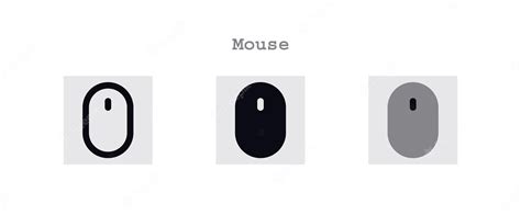 Premium Vector Mouse Icons Set