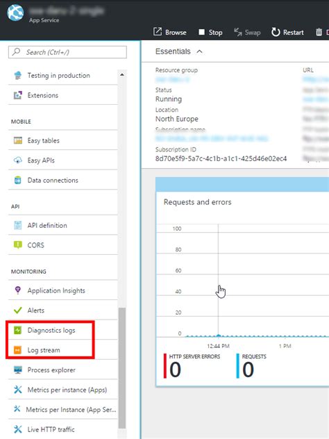 C Core Azure Web App Logging Stack Overflow