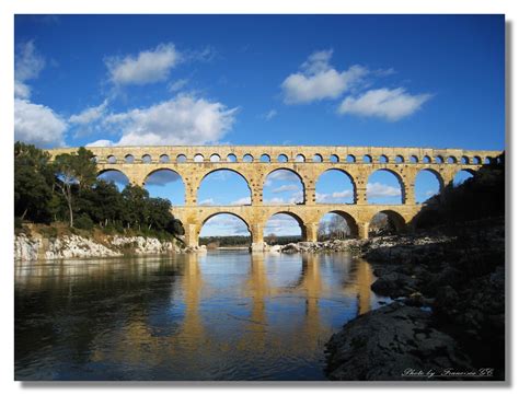 Pont Du Gard A Roman Aqueduct In Southern France