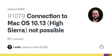 Connection To Mac Os 1013 High Sierra Not Possible · Issue 1079 · Novncnovnc · Github