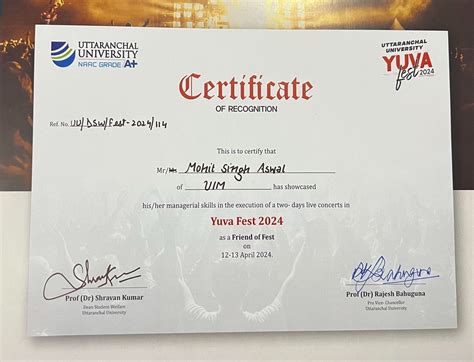 mohit singh aswal on linkedin yuvafest2024