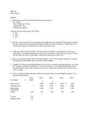 HW Lec 2 1 IMB 539 HW Lecture 2 BONDS 1 Whoopie Has Issued A Bond With The Following