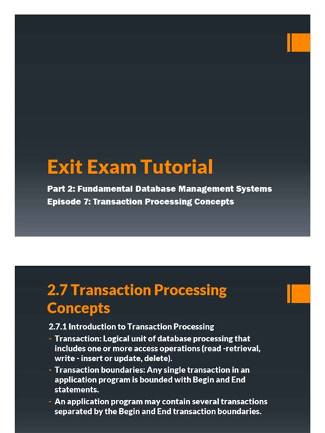 Chapter 7 Transaction Processing Concepts Pdf Database