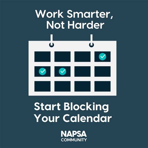 Sourcers Benefits Of Blocking Out Your Calendar NAPSA UK