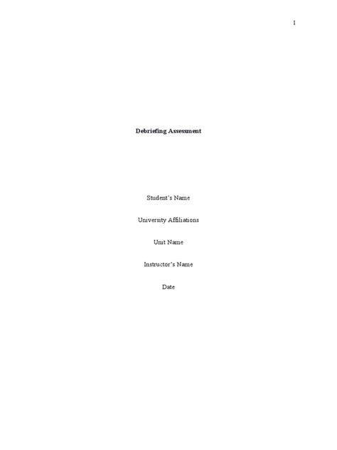 Order Id 389951871 Debriefing Assessment Pdf Self Improvement