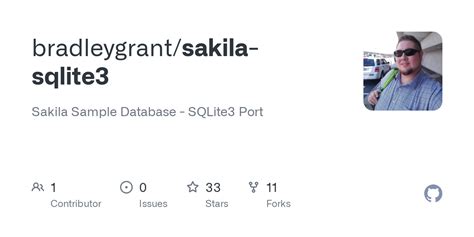 Github Bradleygrantsakila Sqlite3 Sakila Sample Database Sqlite3 Port
