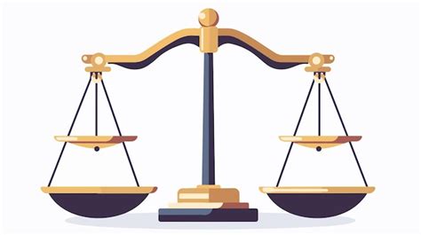 Balance Scale Icon Four Equilibrium Concept Measurement Premium Ai