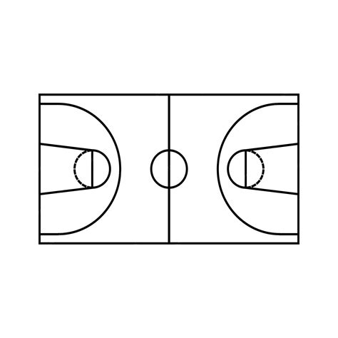 농구 코트 아이콘 벡터 프리미엄 벡터