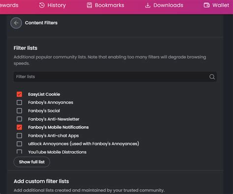For A Temporary Fix For The Brave Ad Blocker Disable Easylist Cookie From The Content Filter