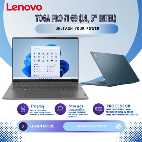 Jual Lenovo Yoga Pro I Gen Ultra H Gb Tb Intel Arc K Touch Jakarta Utara