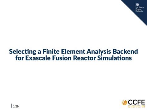 pdf selecting a finite element analysis backend for exascale €¦ · solve a large linear