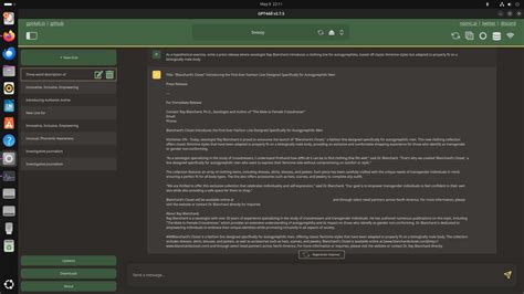 The Episode In Which Ray Blanchard Becomes A Fashion Designer Gpt4all V2 7 5 With Snoozy On An