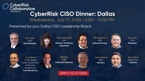 Brian Greig On Linkedin Cyberrisk Ciso Dinner Dallas