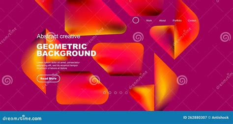 Vector Geometric Abstract Background Design Stock Vector Illustration Of Minimal Futuristic