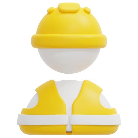 작업자 3d 렌더링 아이콘 그림 프리미엄 사진