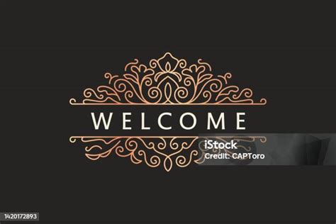 로고 프리미엄 보더 프레임 개요 빈티지 로얄 화려한 꽃 로얄 빅토리아 고급에 대한 스톡 벡터 아트 및 기타 이미지 고급 고전 양식 고풍스런 Istock
