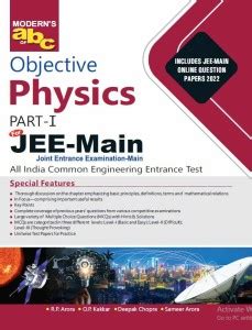 Modern S Abc Of Objective Physics JEE Main Part 1 E 2023 24 Buy Modern S Abc Of Objective