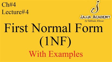 1nf Example