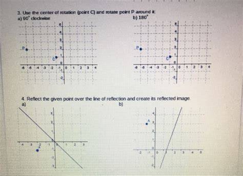 Solved Use The Center Of Rotation Point C And Rotate Chegg