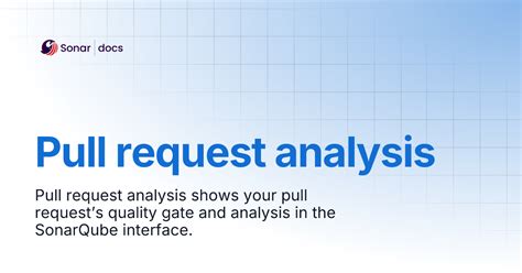 Pull Request Analysis Sonar Documentation