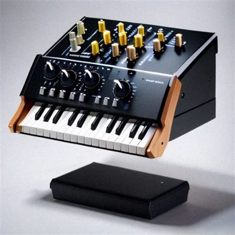 Free Ai Art Generator Simple Synthesiser With Tine Dancer On Top Of It