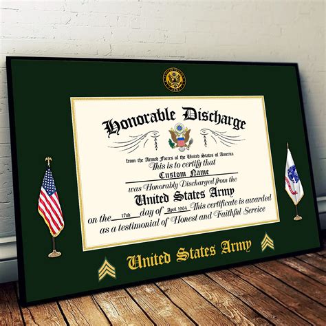 Us Army Poster 16x12in Proud Us Veteran