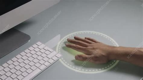 Biometric Hand Scanner Stock Video Clip K0072481 Science Photo