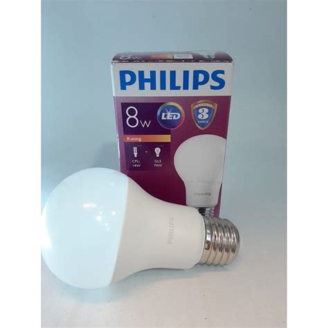 Jual Lampu Bohlam Led Philips Watt Putih Shopee Indonesia