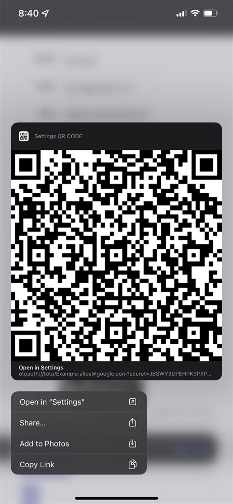 Ios 15 Beta 1 Otp Qr Codes Can Be Press And Held To Add To Icloud Keychain Via The Setting