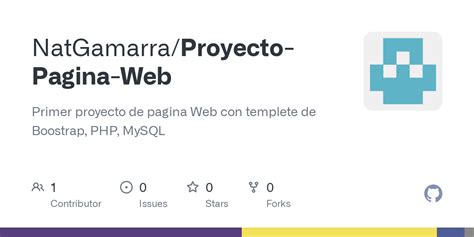 GitHub NatGamarra Proyecto Pagina Web Primer Proyecto De Pagina Web Con Templete De Boostrap