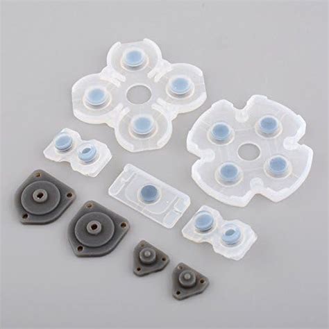 1 Set Silicone Conductive Rubber Pads For Ps4 Controller Buttons Repair Replacement