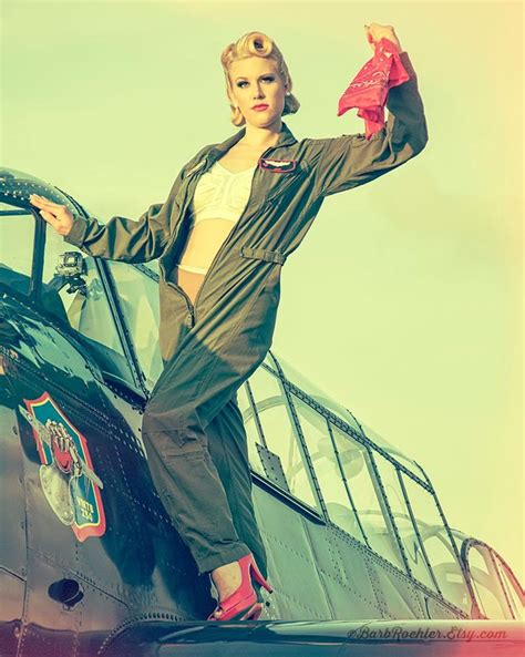 Of Course She Can Pin Up Girl Wwii Vintage Military Images 8x10