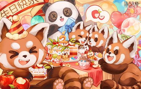 第五人格熊猫五宝生日贺图 高清图片，堆糖，美图壁纸兴趣社区