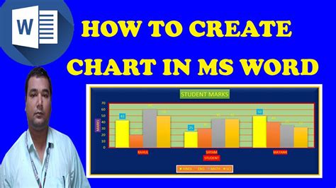 How To Make Chart In Ms Word Chart Msword Create Chart Like Ms Excel In Ms Word Youtube