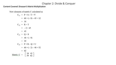 Chapter 2 Divide And Conquer Ppt