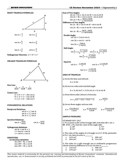 Trigonometry 1 Online Pdf Triangle Elementary Geometry