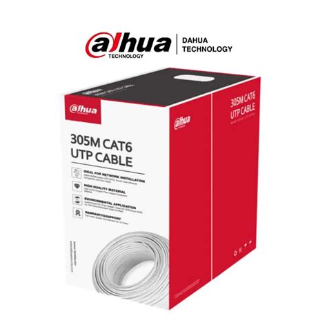 Bobina Cable Utp Dahua Cobre Cat Mts Blanco