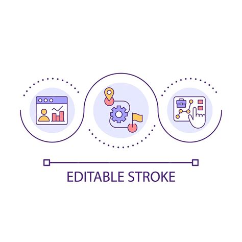 Premium Vector Progress Tracking Loop Concept Icon