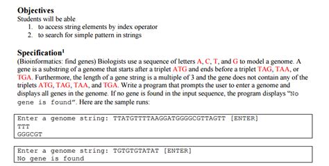 Objectives Students Will Be Able To Access String