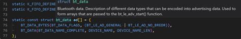 What Type Of Declaration Is Static Const Struct Btdata Ad Xy Nordic Qanda Nordic