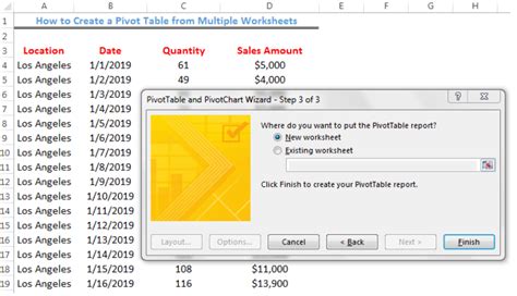 How To Create A Pivot Table From Multiple Worksheets Excelchat