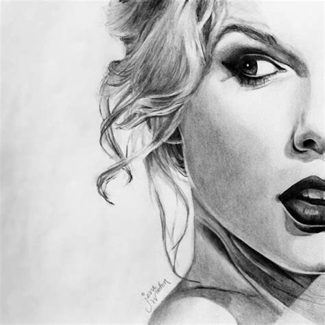 Taylor Swift Drawing By Jesse Wootton