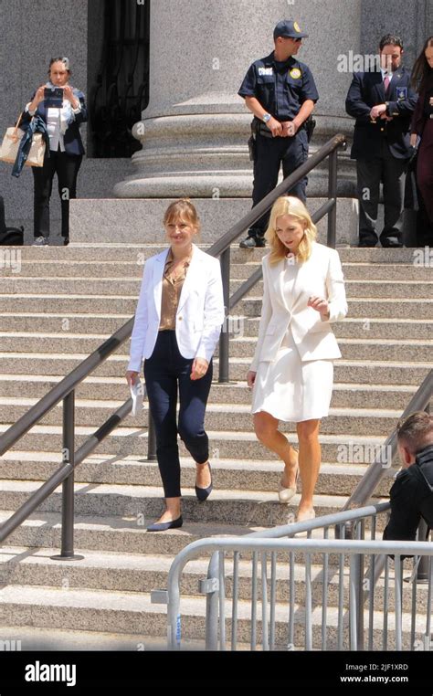 Annie Farmer And Sigrid Mccawley Exit The Courthouse After The