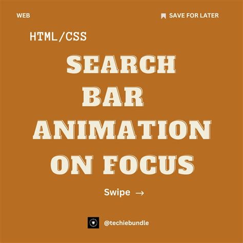 Search Bar Animation On Focus Using Pure Html And Css Rtechiebundle